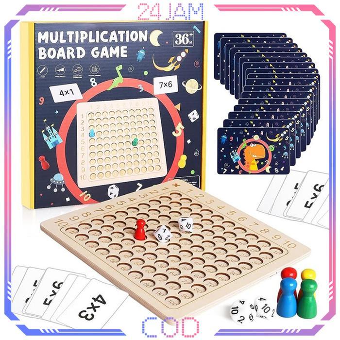 Jual Multiplication Board Papan Perkalian Montessori Permainan ...