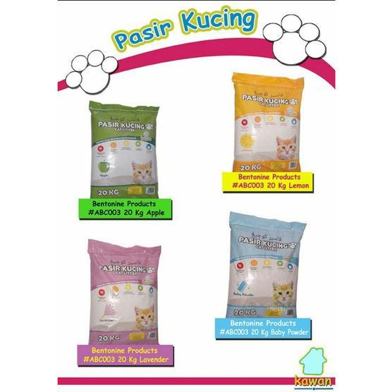 Jual Pasir Kawan Pasir Bentonite Pasir Kucing Wangi 20kg Via GO-JEK ...