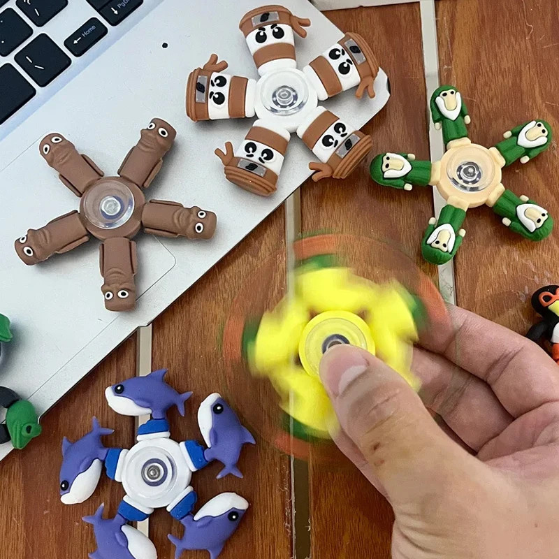 Jual Italian Brainrot Deformed Fidget Spinner Chain Toy Tung Tung Tung ...