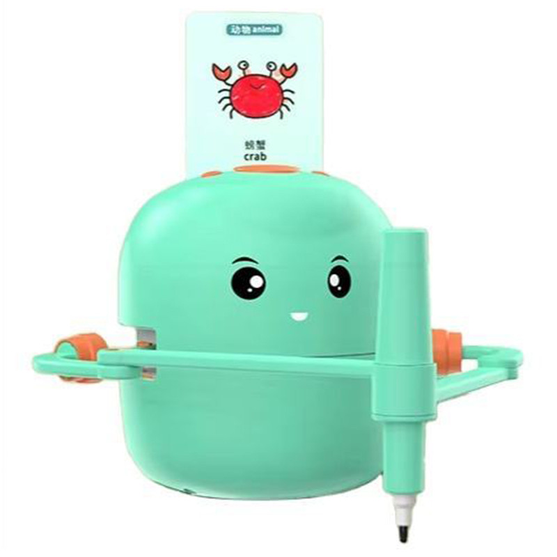 Jual Educational Toddlers Drawing Robot Machine Flash Card Drawing ...