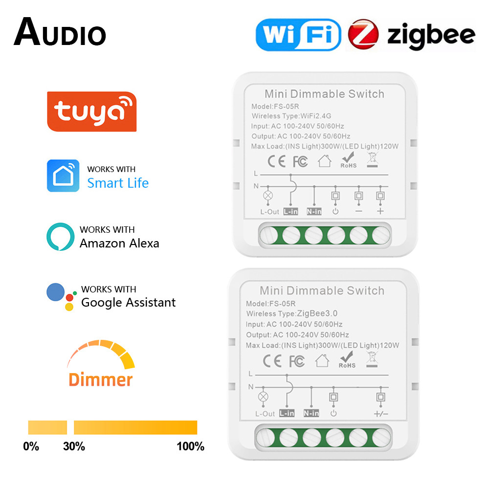 Jual Tuya ZigBee WiFi Smart Dimmer Switch Module Support Two Way ...