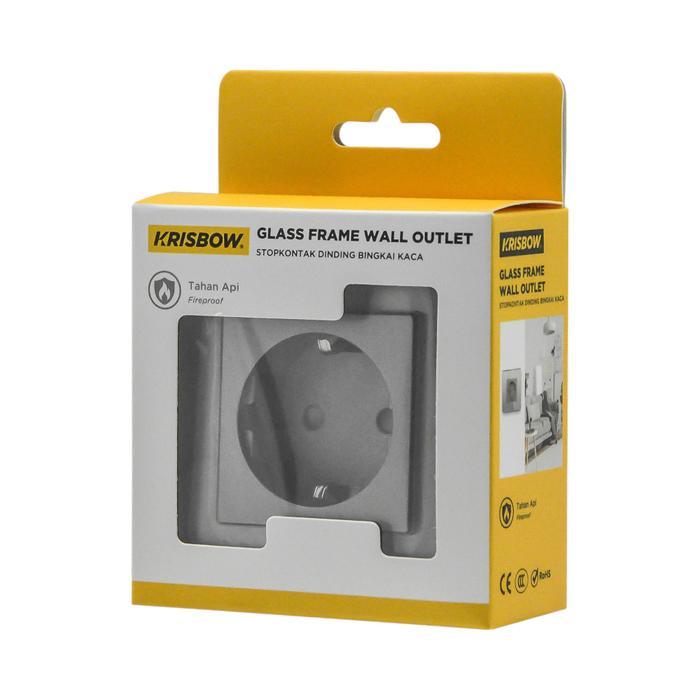 Jual Krisbow - Stop Kontak Dinding Glass Frame Wall Socket Electric ...