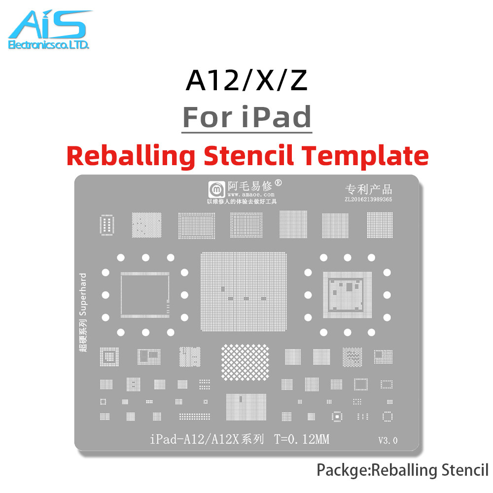Jual BGA Reballing Stencil For iPad Pro 2018 2019 2020 Air3 Mini5 iPad7 ...