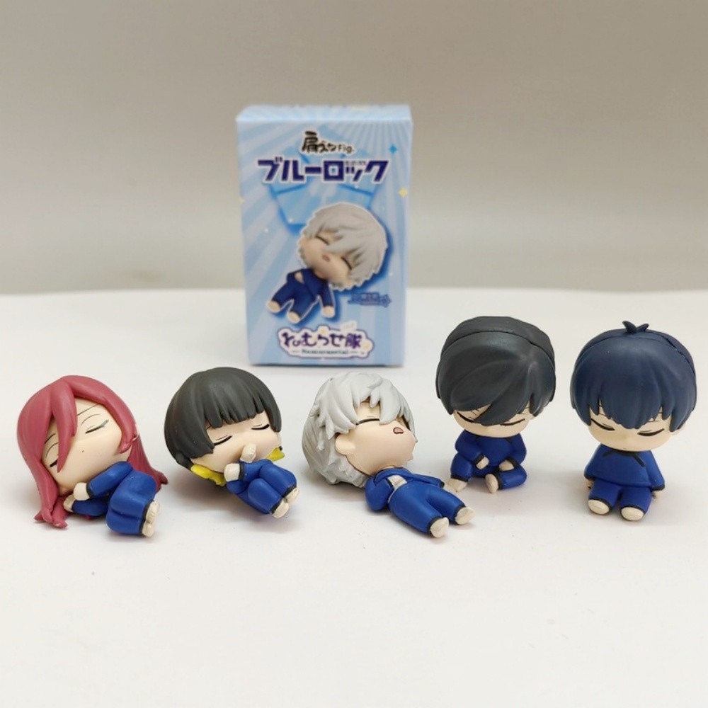 Jual Anime BLUE LOCK Sleeping Blind Box Action Figure 5cm Pvc Figurine ...