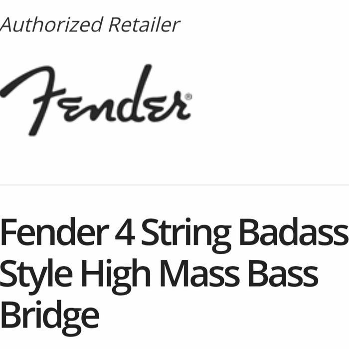 Jual New Bridge Fender 5 string Badass High Mass Bass Part (original ...