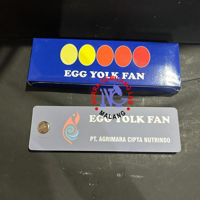 Jual Egg Yolk & Egg Shell Colour Chart Fan Kipas Warna Kuning Telur dan ...
