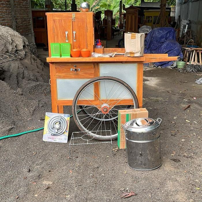 Jual gerobak cilok dorong gerobak bakso cuanki gerobak pentol kuah ...