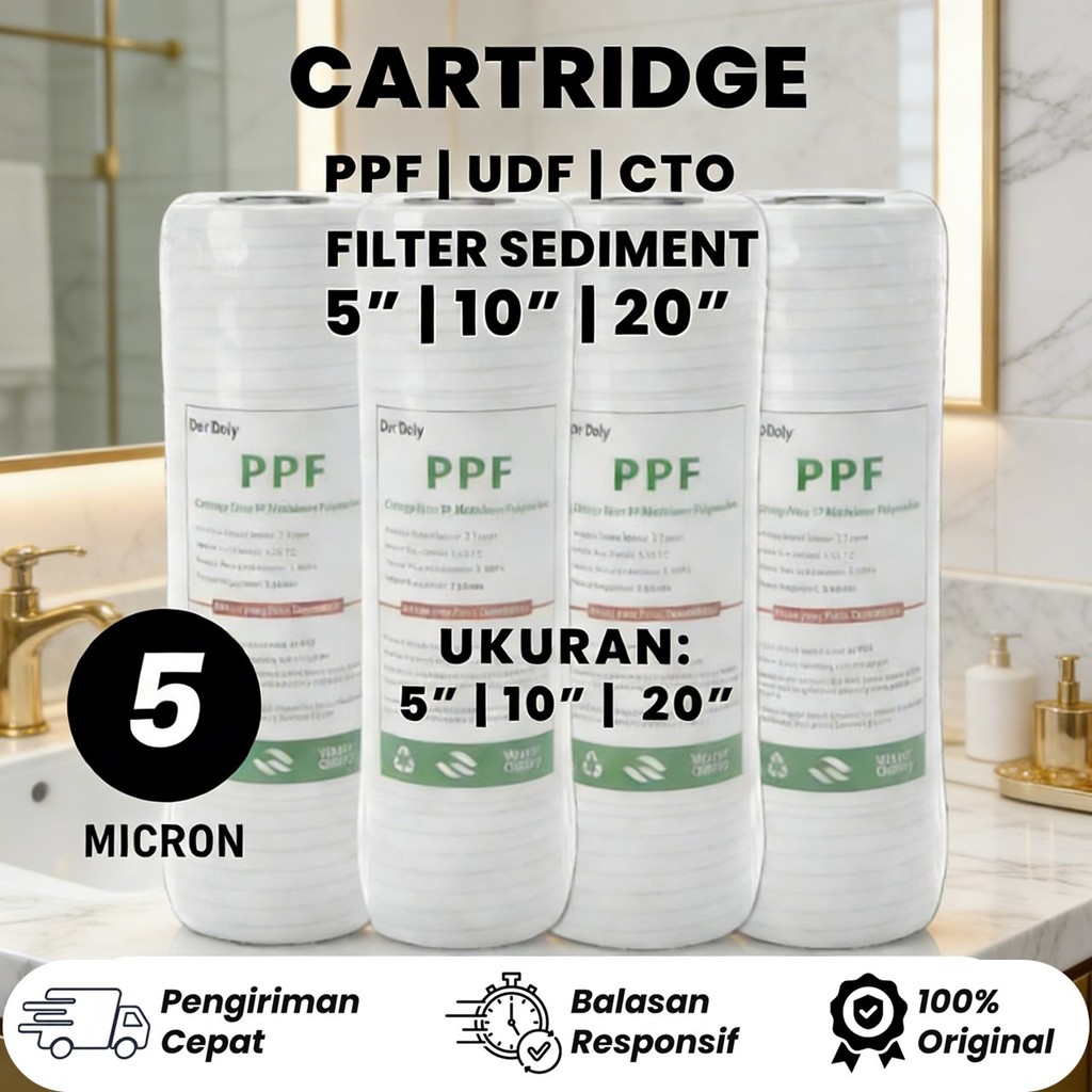 Jual Filter Air Sediment / Cartridge Filter Air NANO 10 inch / 5 Micron ...