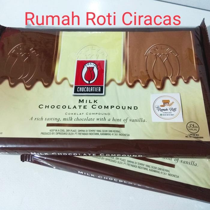 Jual MNTB TULIP MILK CHOCOLATE 500GR REPACK COMPOUND COKLAT BATANG ...