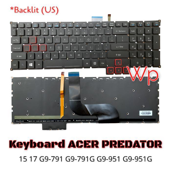 Jual Keyboard Acer Predator 15 17 G9-791 G9-791G G9-591 G9-591G G9-591R ...