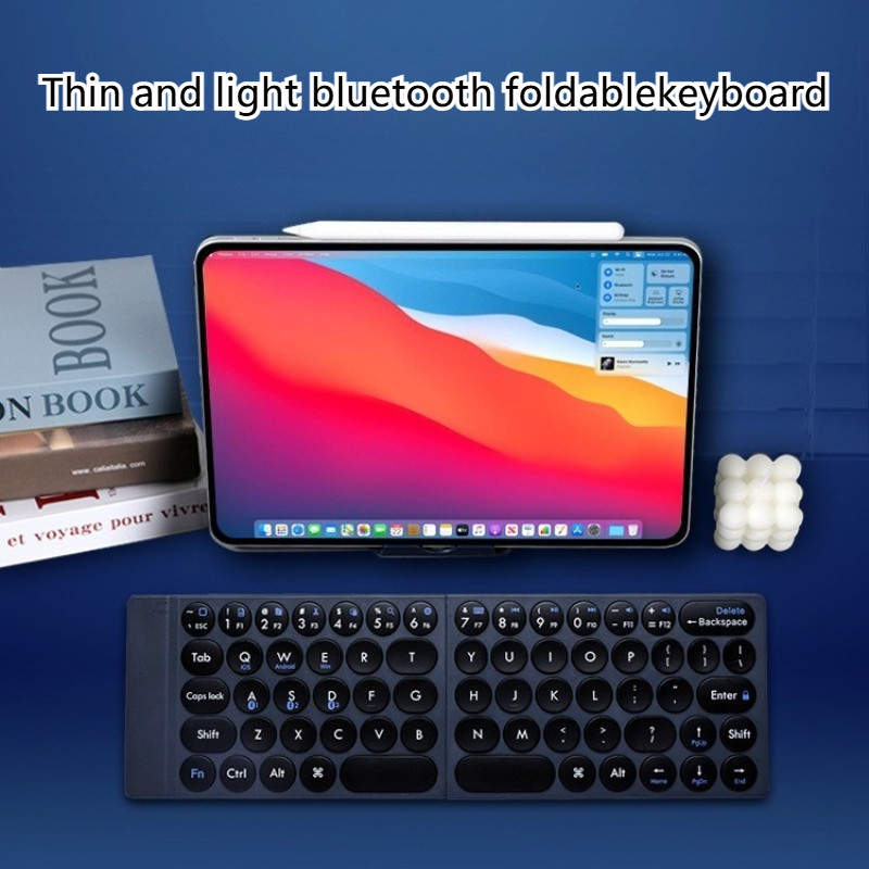 Jual Folding Bluetooth keyboard hand rest office keyboard typing ...