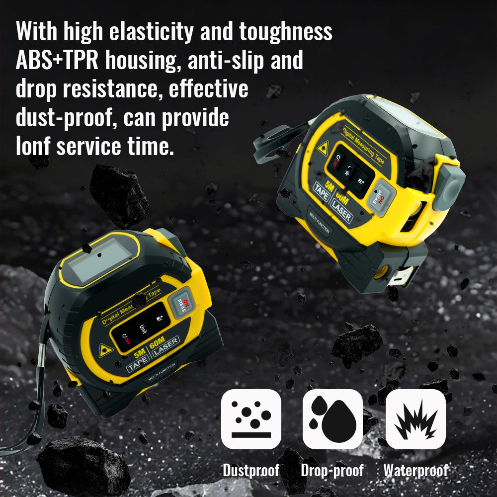 Jual NEW New 5m Measuring Tape 3 in 1 Laser Rangefinder LCD Display ...