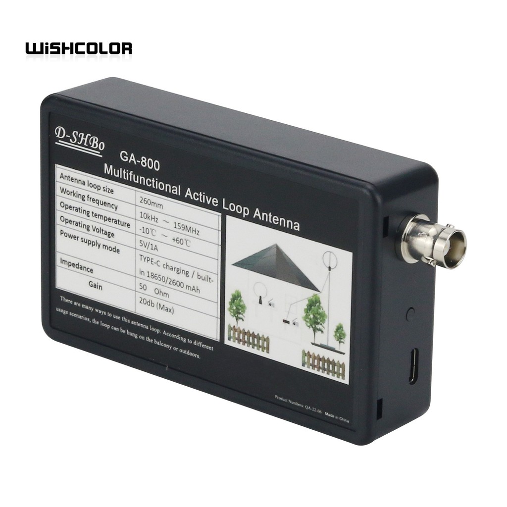 Jual Wishcolor Ga-800 Active Loop Antenna Shortwave Antenna 10Khz ...
