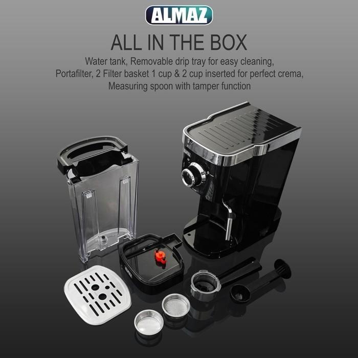 Jual MESIN KOPI ESPRESSO ACM5500 BLACK ESPRESSO COFFEE MACHINE | Shopee ...