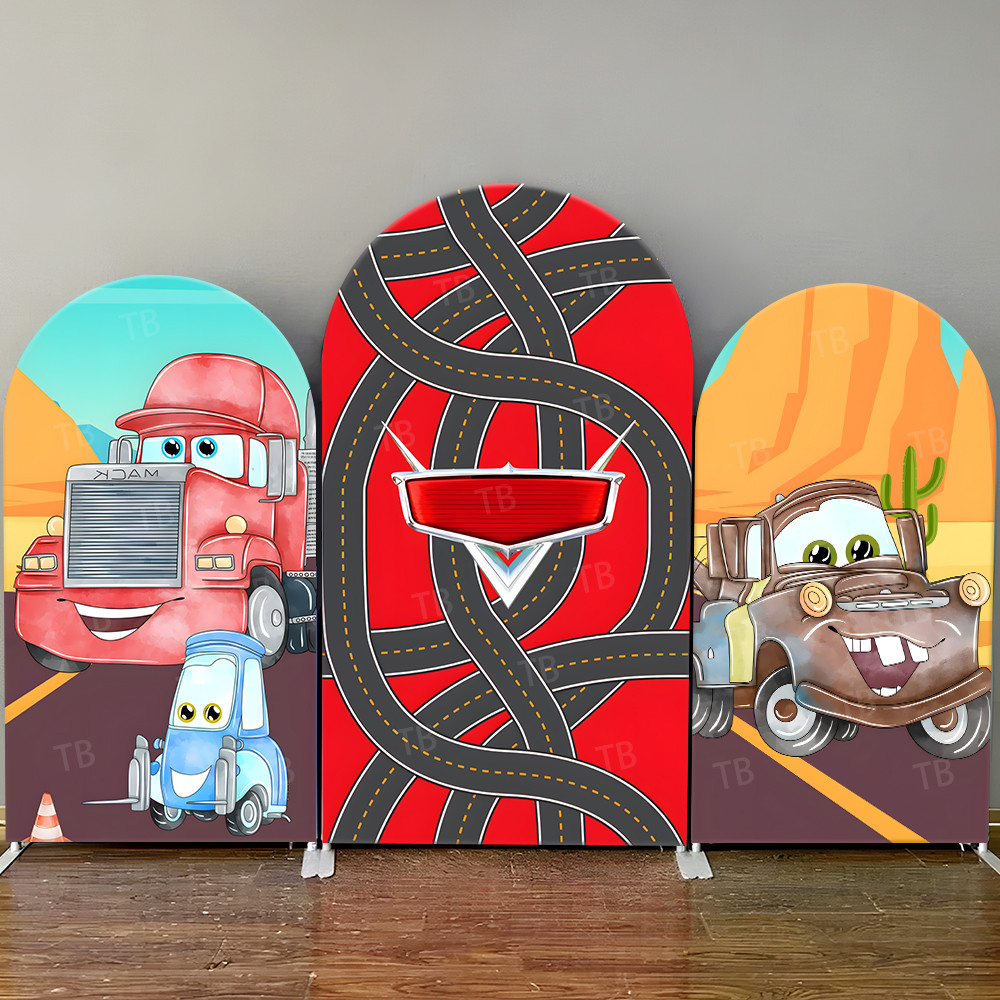 Jual Disney Pixar Cars Arch Backdrop cover Mack Truck , Cool Photo ...