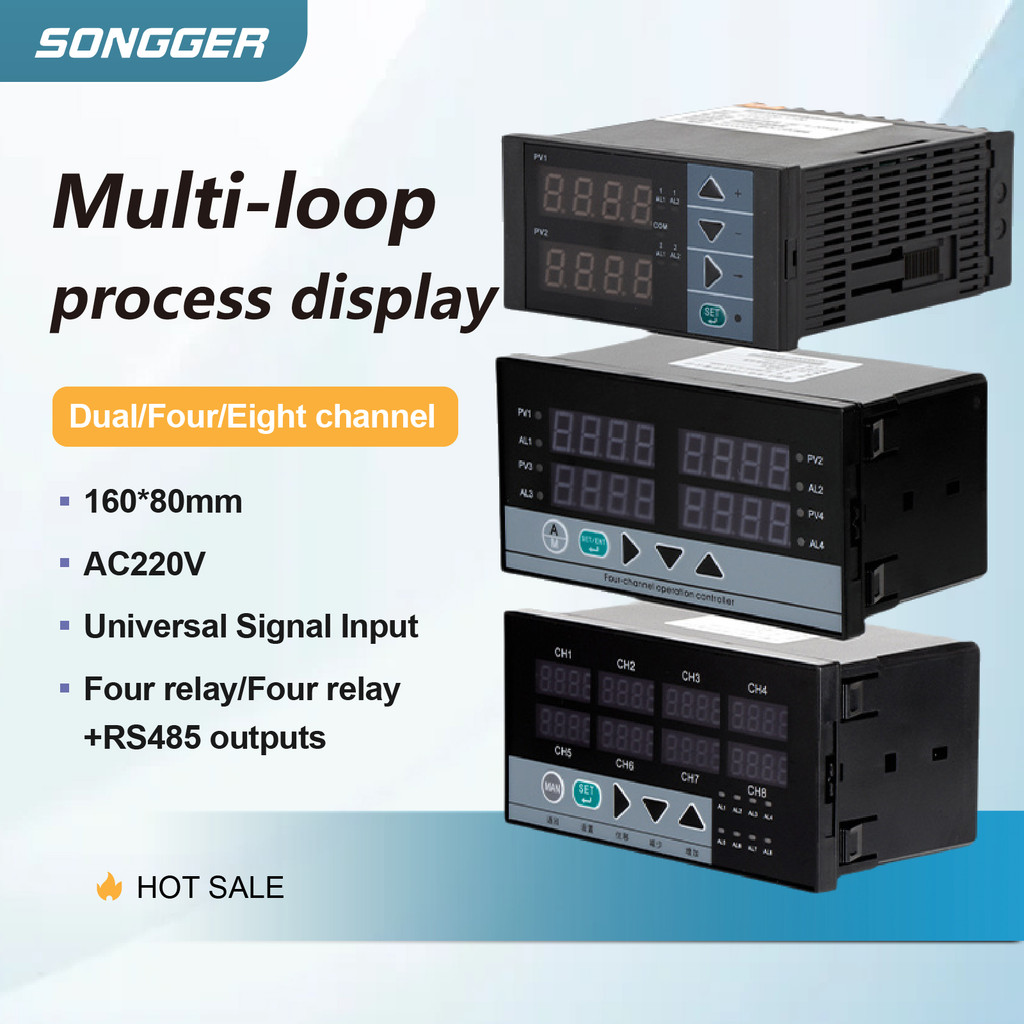 Jual Universal Signal Input Multi-Channel Temperature Pressure ...