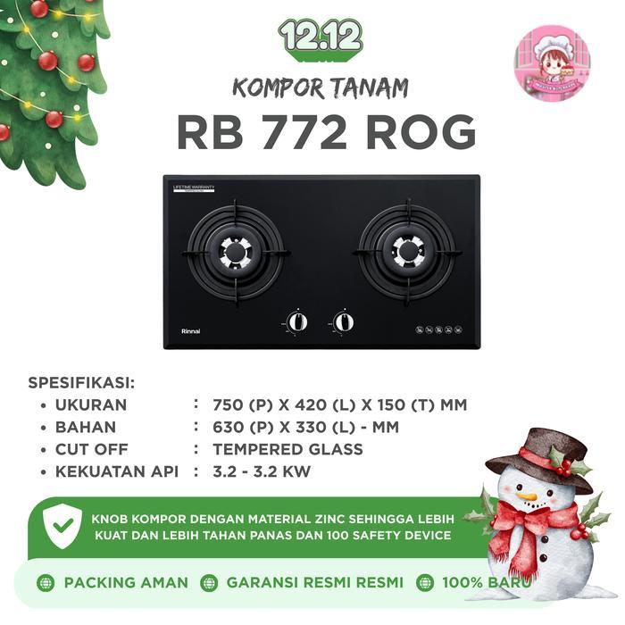 Jual Kompor 2 Tungku tanam / Rinnai RB772 ROG - PACKING BIASA | Shopee ...