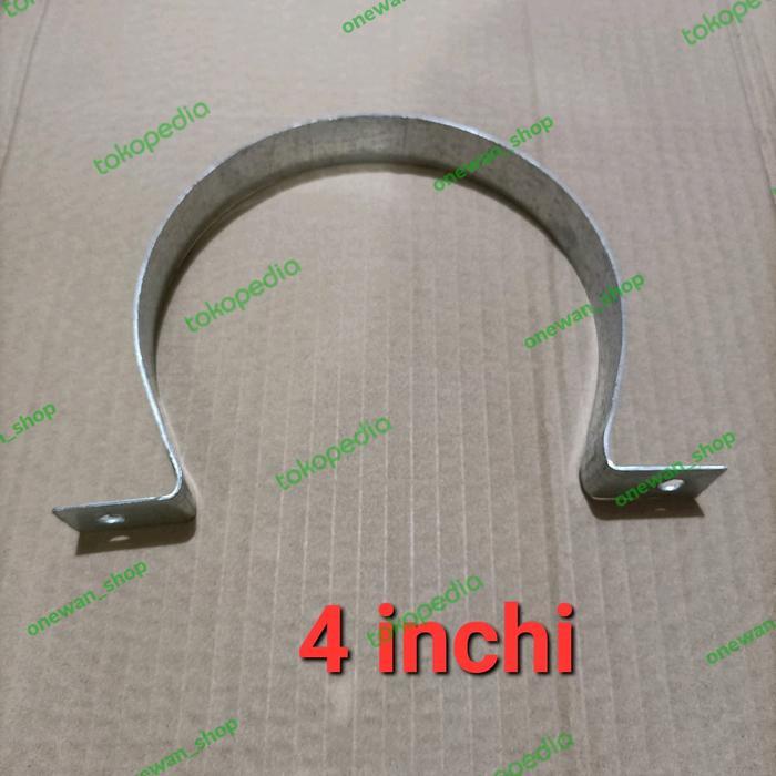 Jual Klem Omega 4 In Plat Klem Flexible Ducting Klem Dinding Pipa 4 ...