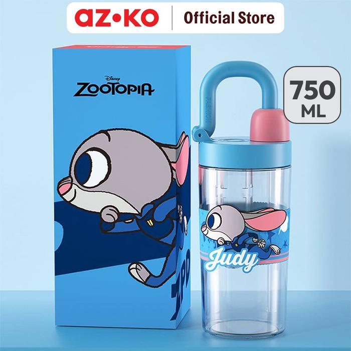 Jual AZKO Ataru 750 ml Botol Minum Plastik Dengan Handle Zootopia ...