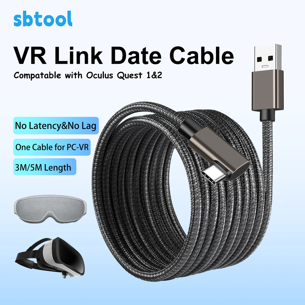 Jual VR Link Cable for Oculus Quest 2 3M/5M USB Streaming Connector for ...