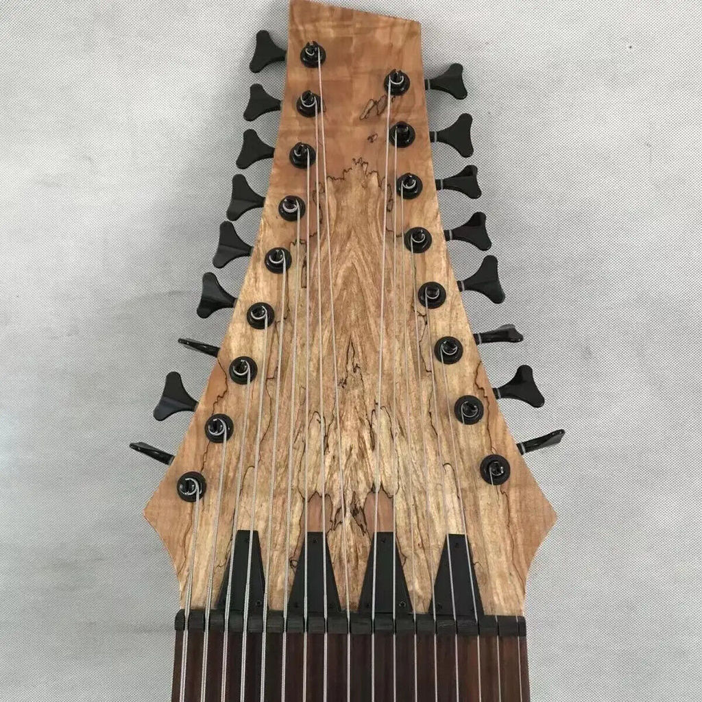 Jual 17 String Electric Bass Guitar Hand Made Body Neck Thru Body