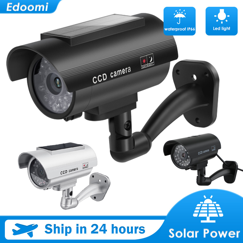 Jual Solar Power Dummy Camera Outdoor Simulation Indoor Bullet LED ...