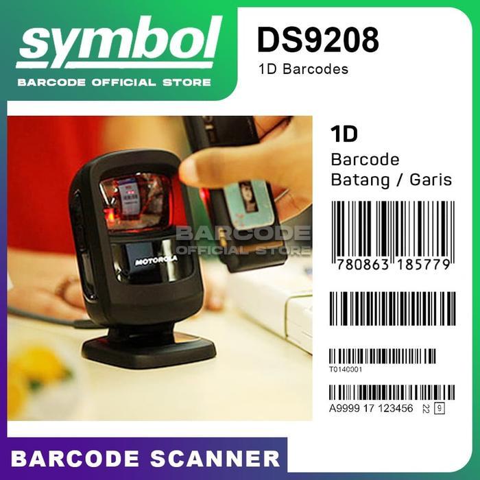 Jual Scanner Barcode Symbol Ds9208 - Usb - Omni Imager 1D ( 1 Dimensi ...