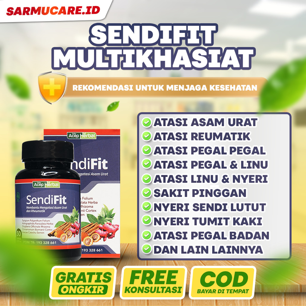 Jual SendiFit Kapsul Herbal Ekstrak Sambiloto Obat Cikungunya Nyeri ...