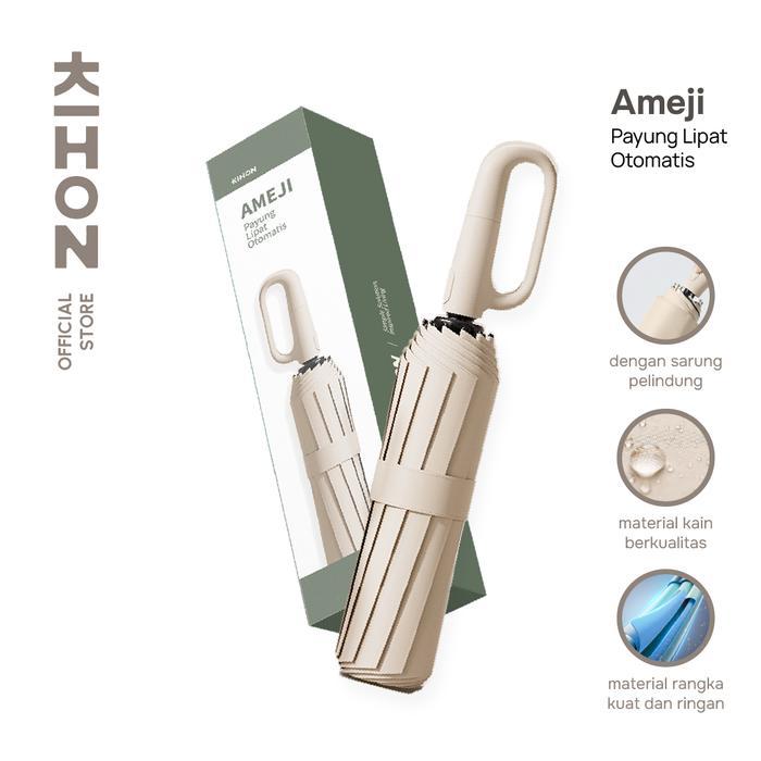 Jual KIHON AMEJI Payung Lipat Otomatis Anti Hujan & Panas Rangka Kuat ...