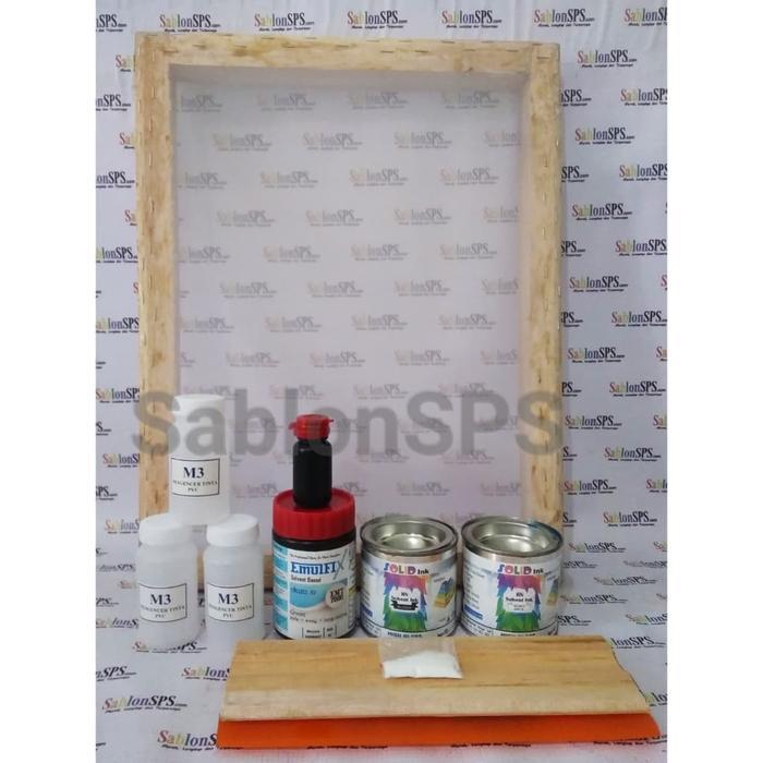 Jual Paket Sablon Pemula Tinta Pvc Vinyl Akrilik Kulit Sintetis ...