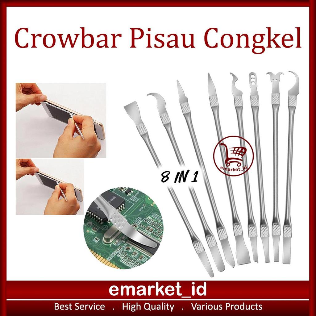 Jual EM Crowbar Pisau Congkel 8In1 AK32 / HP IC Set CPU EMMC Linggis ...