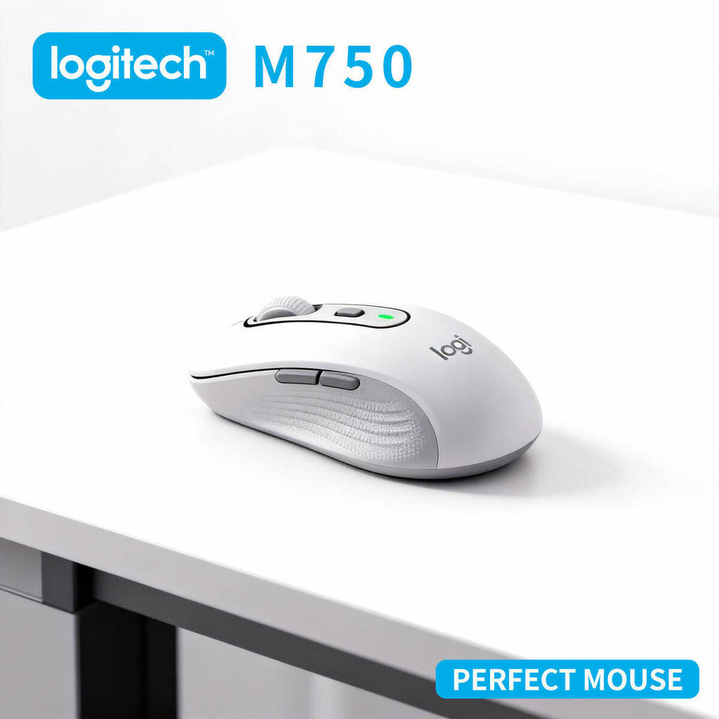 Jual Logitech M750 Silent Wireless Ergonomic Mouse Multi-Device Switch ...