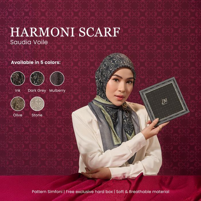 Jual ASLI [INCLUDE HARD BOX] ZM - Simfoni Scarf Tasdia Voil Hijab Motif ...