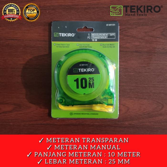 Jual Tekiro Meteran 10M Transparan Measuring Tape 10M Transparan Tekiro ...