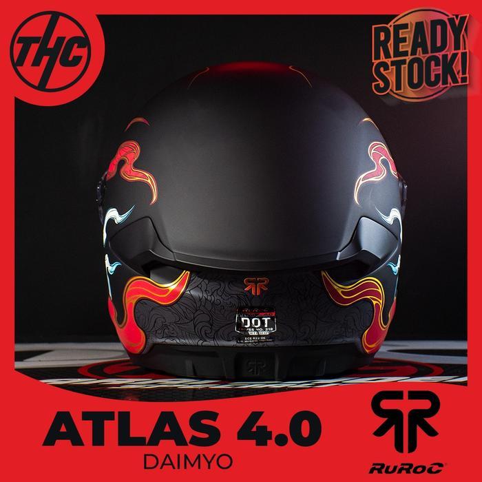 Jual RUROC ATLAS 4.0 DAIMYO FULL FACE HELMET | Shopee Indonesia