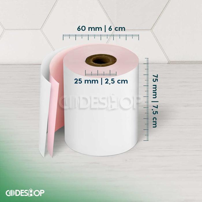 Jual STRUK REGISTER ROLL KERTAS KASIR NCR 2PLY UKURAN 75X60 | Shopee ...