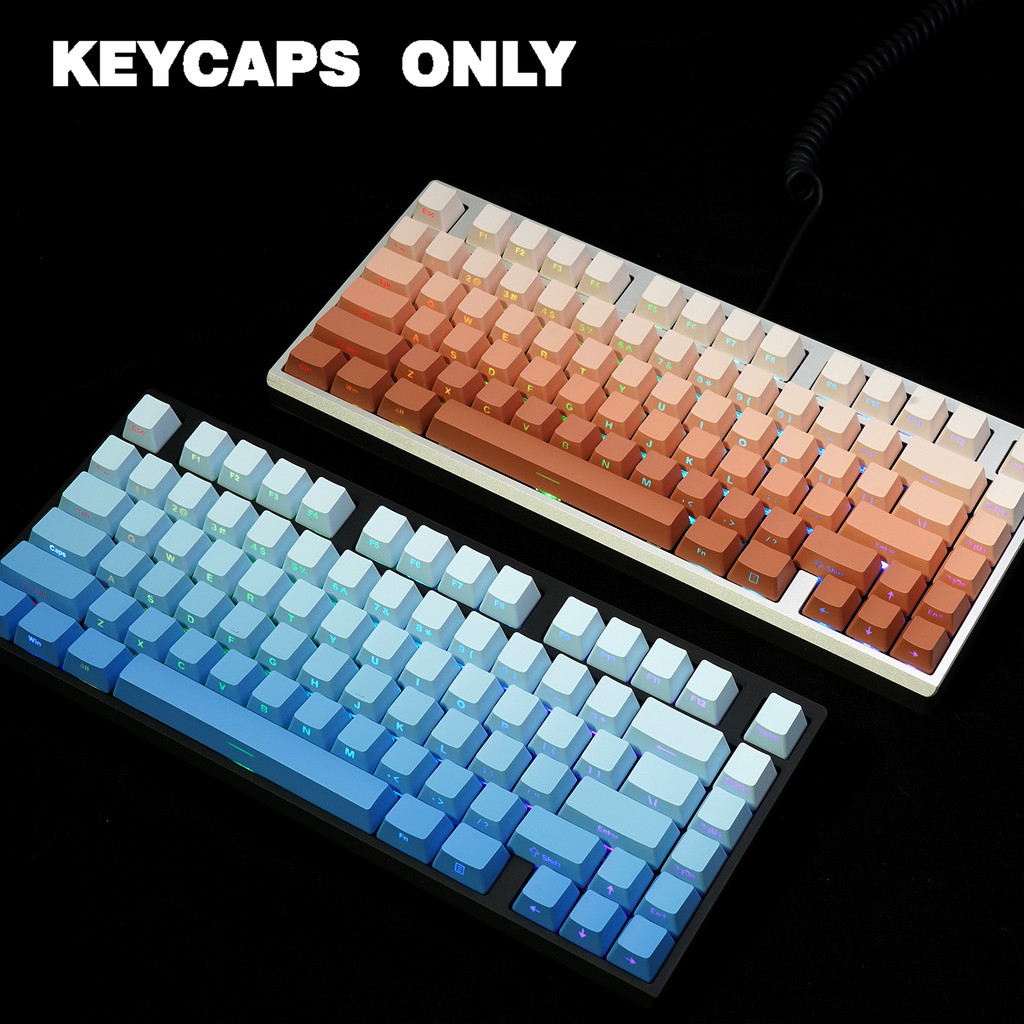 Jual New Gradient OEM PBT Keycaps Doubleshot Mechanical Keyboard ...