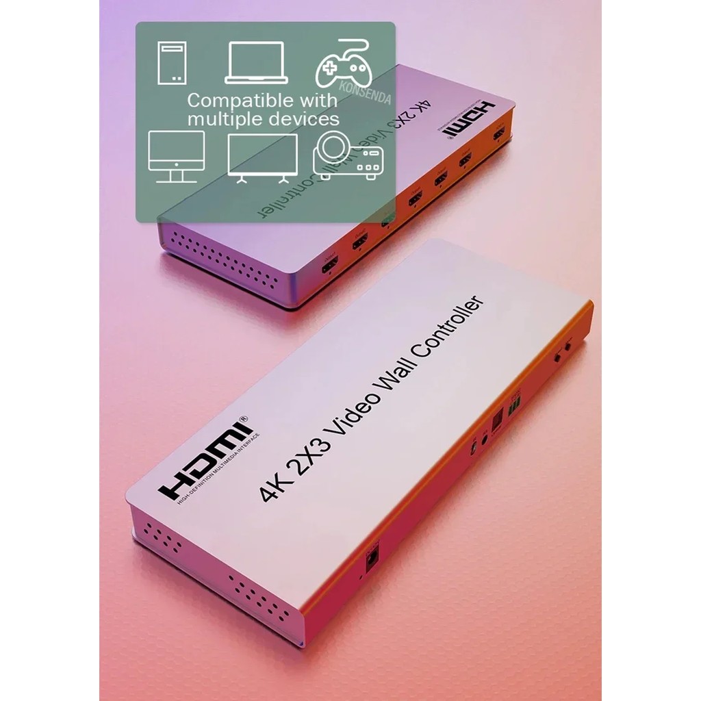 Jual PROMO HARI INI! HD 4K 2x3 HDMI Video Wall Controller 2x2 2x1 1x2 ...
