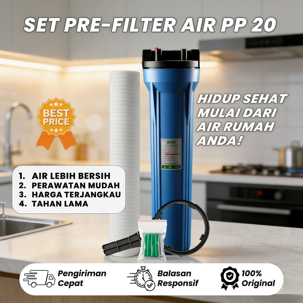 Jual Filter Air Saringan Air PDAM, PAM, Sumur, Tabung / Tahap 1, 20 ...
