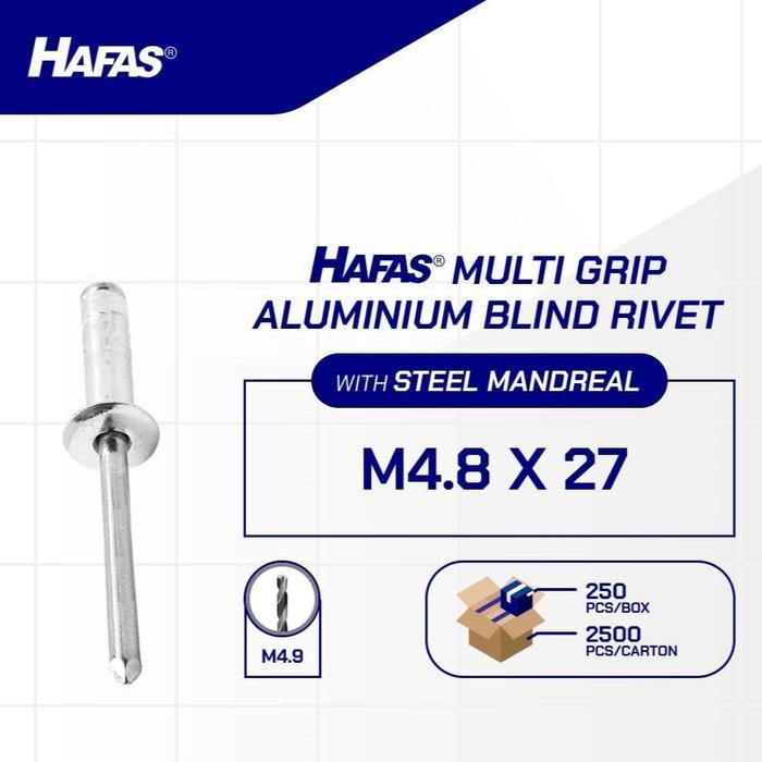 Jual Blind Rivet Multigrip MG 4,8 x 27 [12,7 - 22,4] Paku Rivet - 1 ...