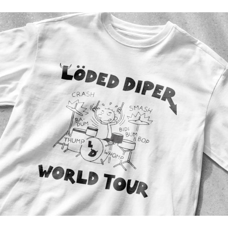 Jual Loded Diper World Tour T-Shirt, Diary of a wimpy kid shirt ...