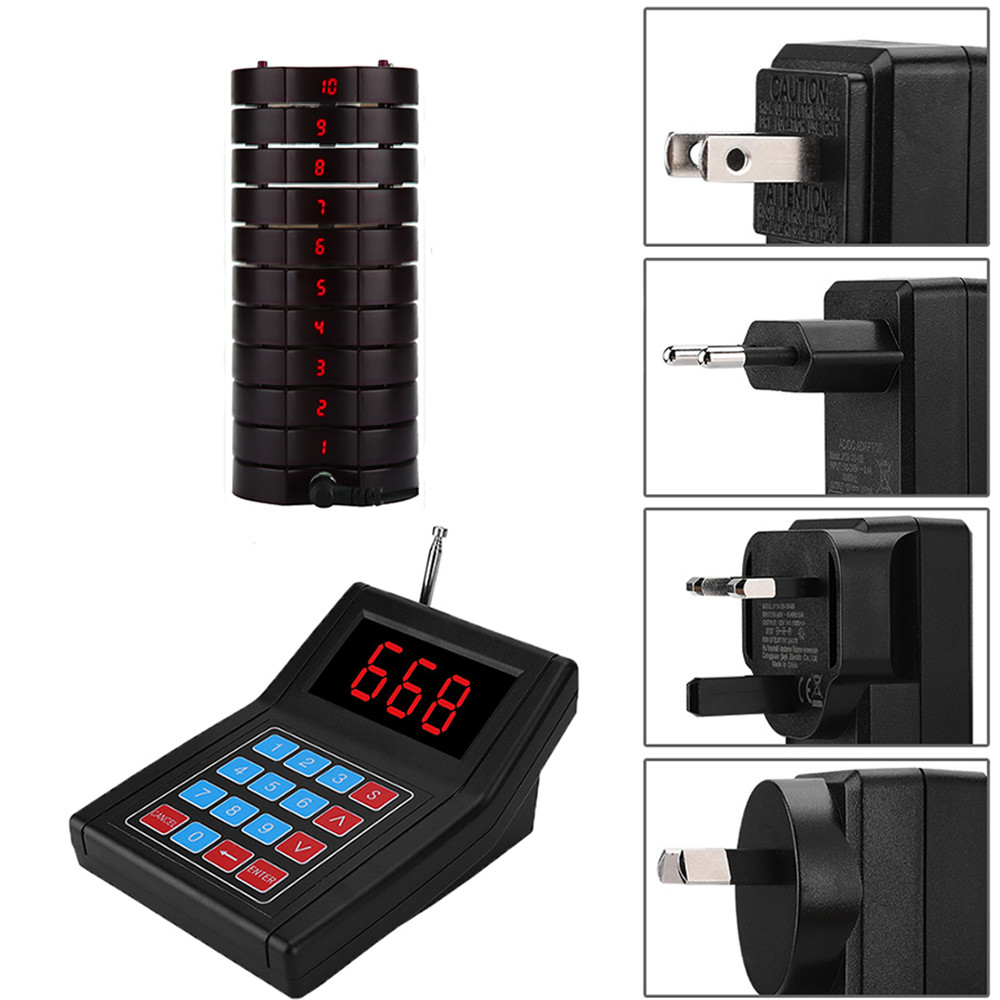 Jual Calling Queueing Service Buzzer SU-668 Wireless Restaurant Waiter ...