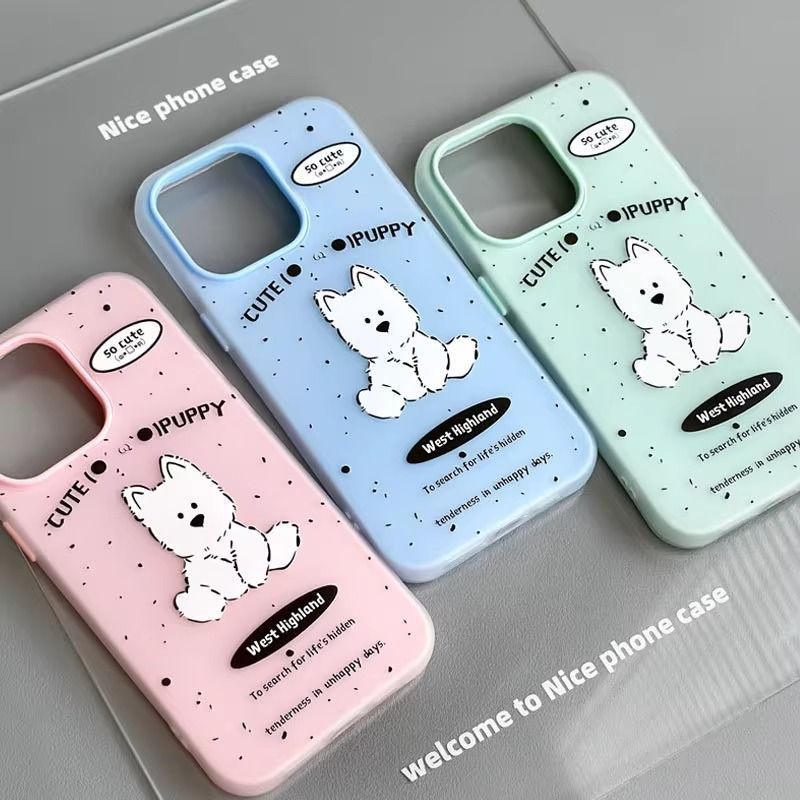 Jual Pink Blue Dot Jelly Color 2 In 1 Anjing Girl Casing Hp Iphone 17 ...