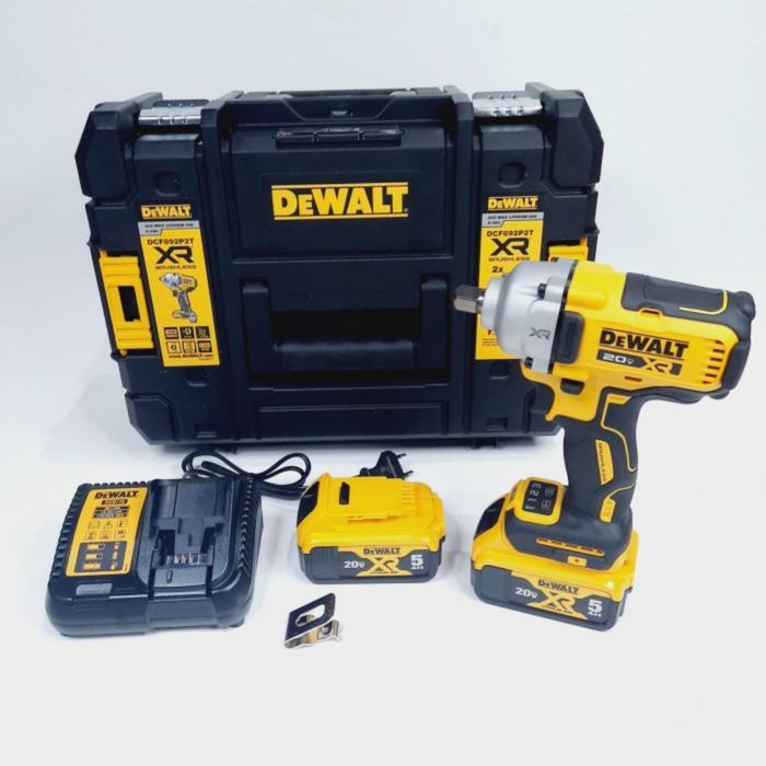 Jual MESIN BOR IMPACT WRENCH CORDLESS DEWALT 1/2" DCF892P2T 20V ...