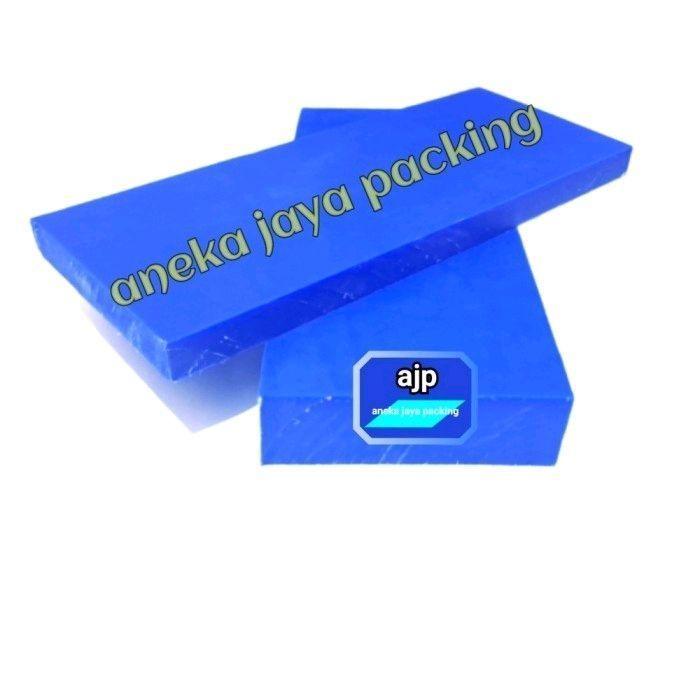 Jual mc blue sheet tebal 20mm x 25cm x 25cm hard nylon biru lembaran ...