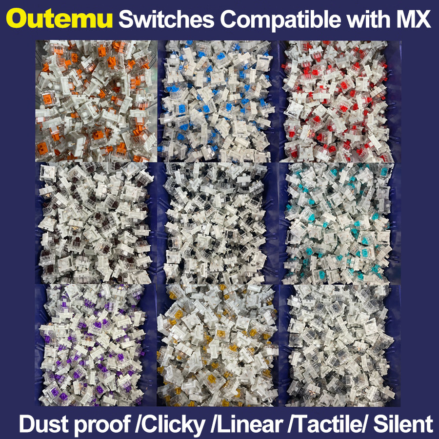 Jual Outemu Switches Mechanical Keyboard Black Blue Brown Red Key ...