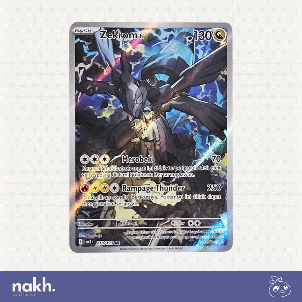 Jual Kartu Pokemon TCG Indonesia Impian Mega ex MA3 210/193 Zekrom N ...