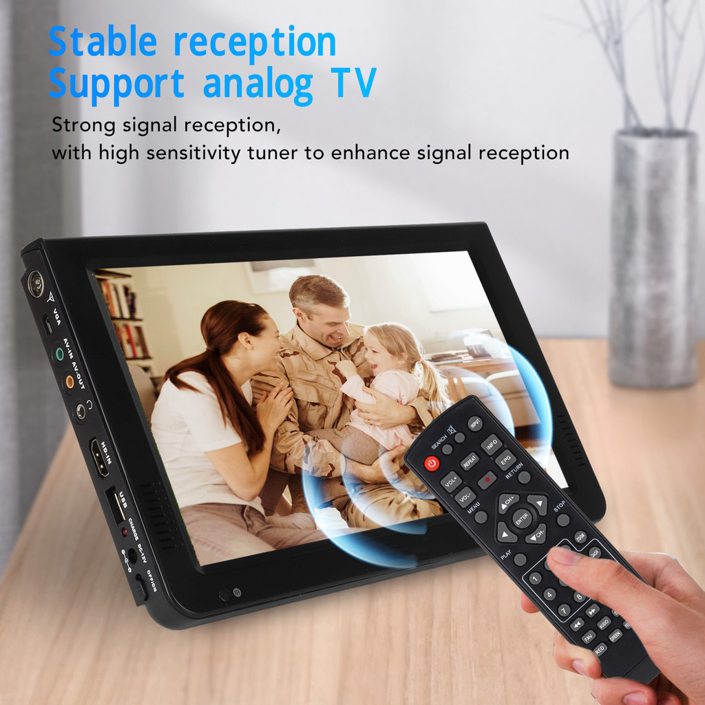Jual 10 Inch Portable Digital TV Multifunction Rechargeable LED ...