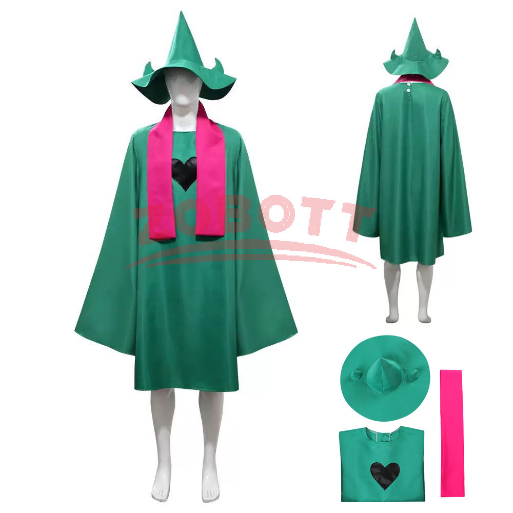 Jual Anime Undertale Ralsei Cosplay Hoodie Cloak Top Deltarune Cosplay ...