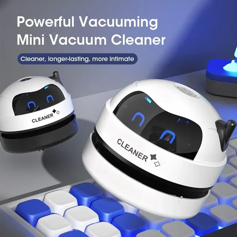 Jual Mini Desktop Vacuum Cleaner Handheld USB Rechargeable Cordless ...